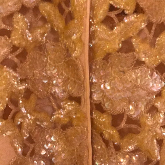 dora wong | Sweaters | Yellow Sequined Vintage Top | Poshmark